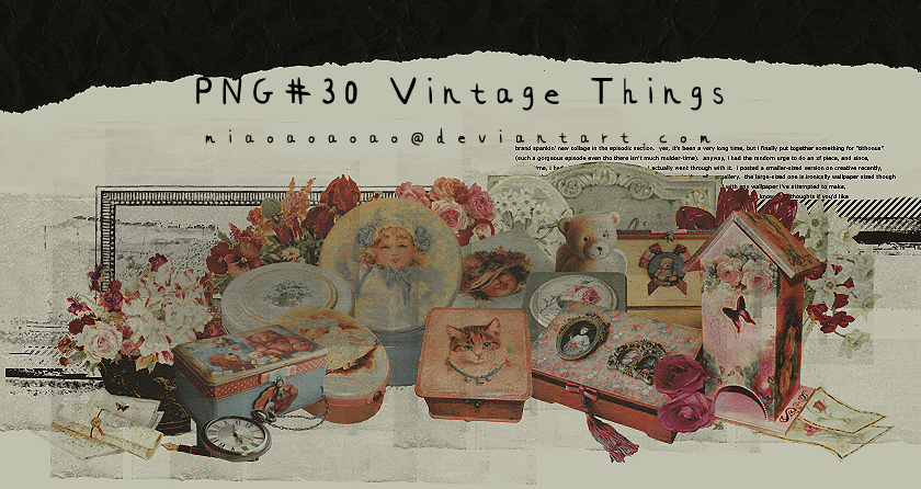 PNG#32 Vintage Things by miaoaoaoao on DeviantArt