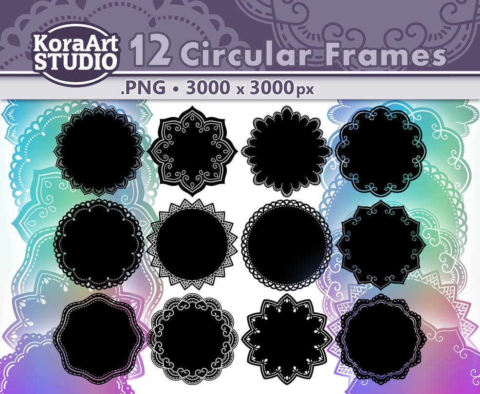 Circular Frames Pack by Korajora on DeviantArt