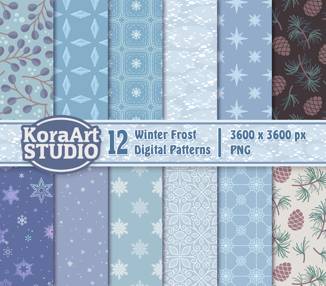 Winter Frost Pattern Pack by Korajora on DeviantArt