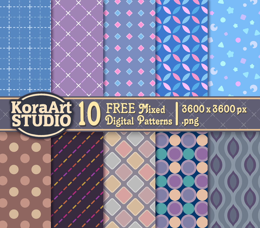 FREE Pattern Pack by Korajora on DeviantArt