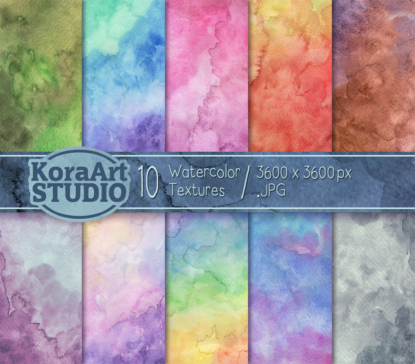 Watercolor Texture Pack by Korajora on DeviantArt