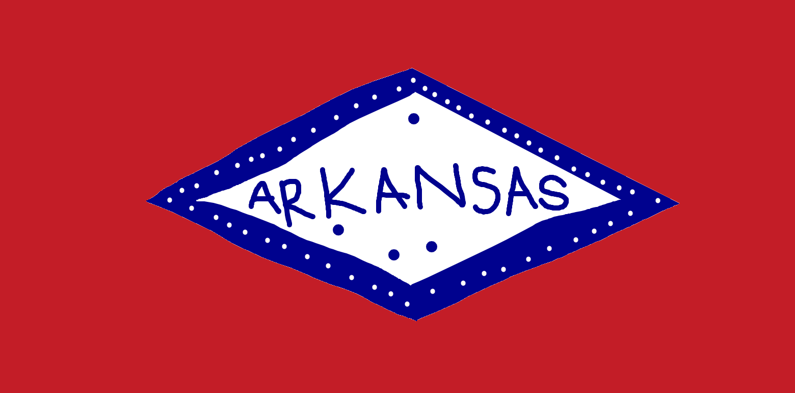 Homeade State Flags: Arkansas by AlphabetcatOfficial on DeviantArt