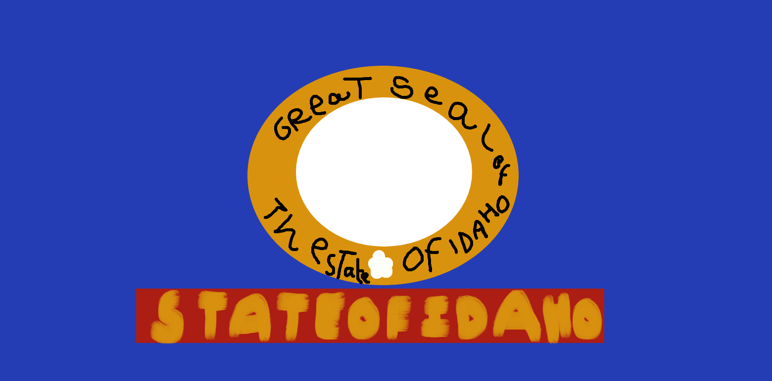 Homeade State Flags: Idaho by AlphabetcatOfficial on DeviantArt