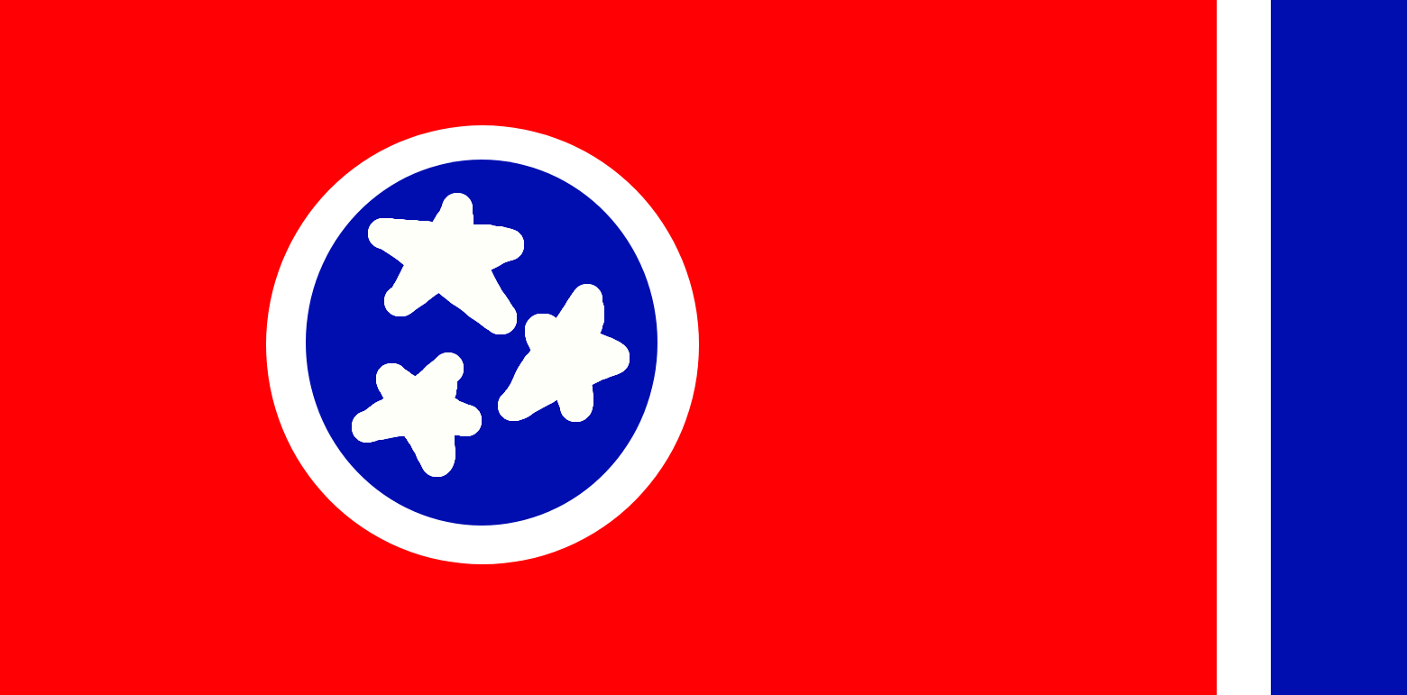 Homeade State Flags: Tennessee by AlphabetcatOfficial on DeviantArt