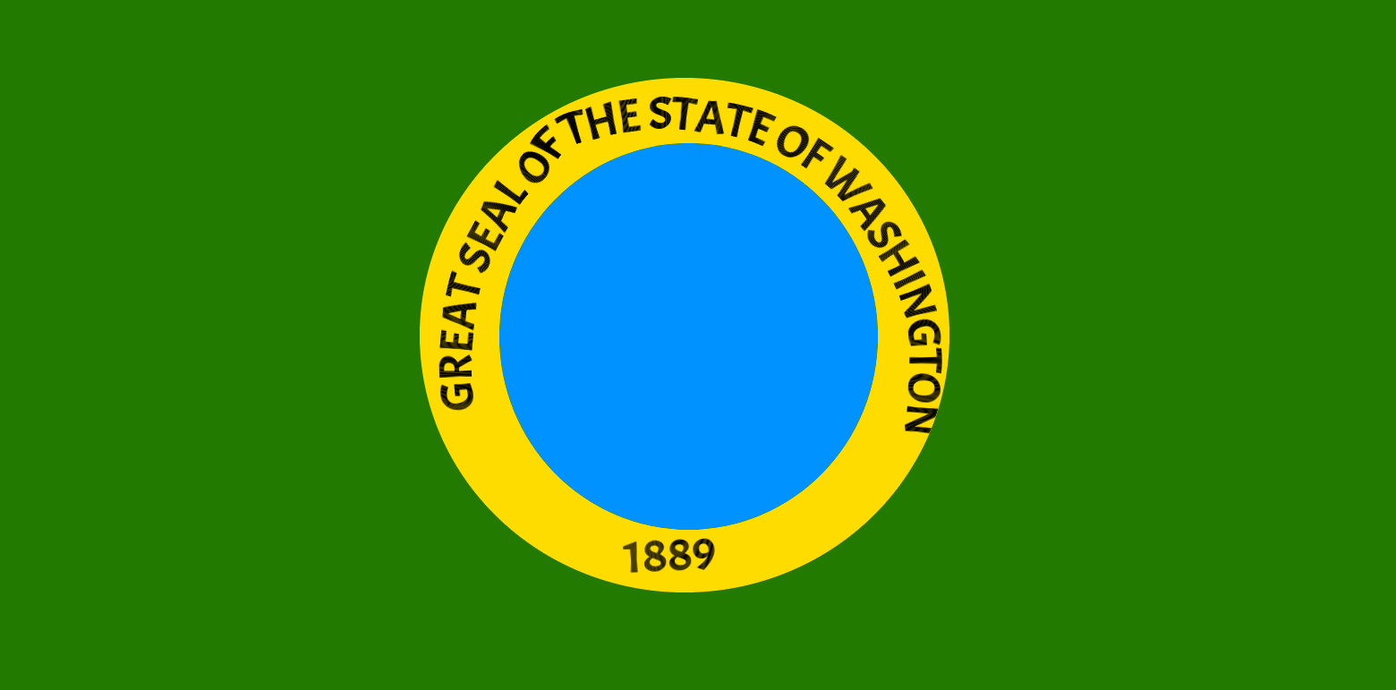 Homeade State Flags: Washington by AlphabetcatOfficial on DeviantArt