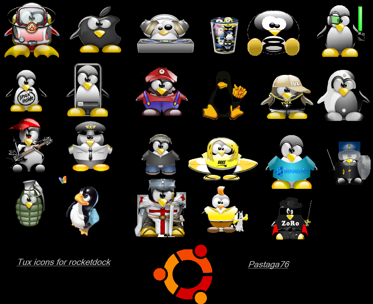 tux icons by pastaga76 on DeviantArt
