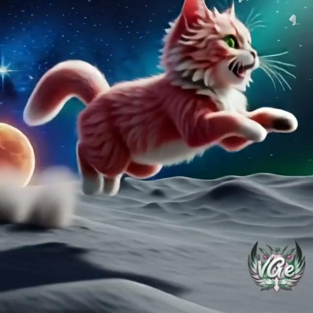 Cat On The Moon Fantasy by VGe90 on DeviantArt