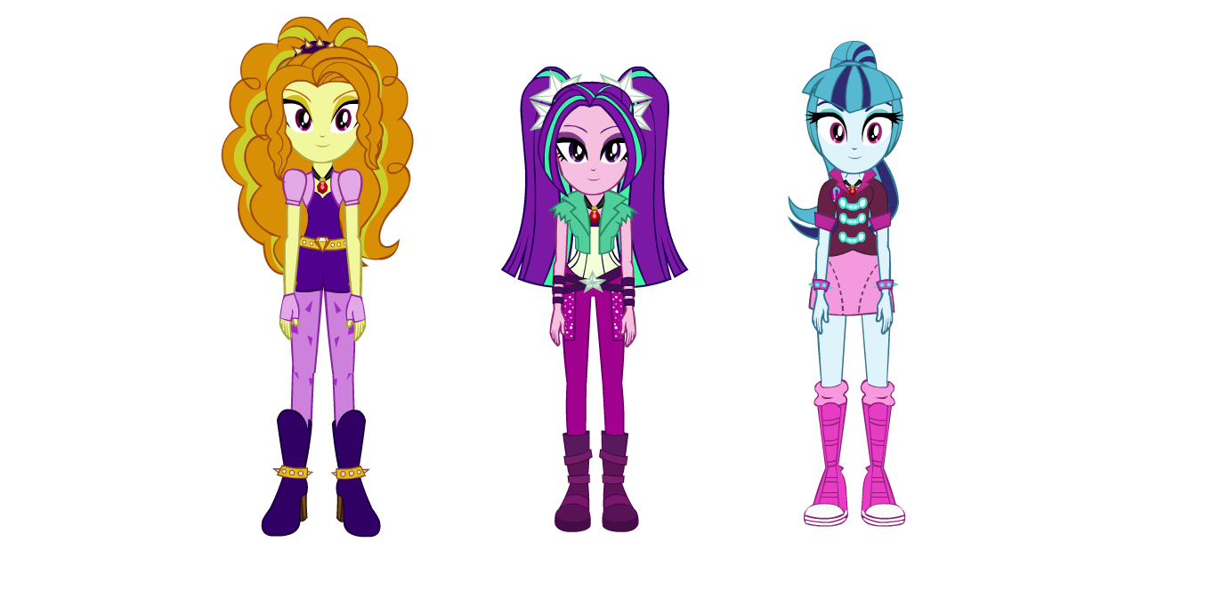 Eqg Dazzlings Spin Flash Puppets by YoshiGreenwater on DeviantArt