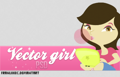 Vector girl .PSD by FranLiikeC on DeviantArt