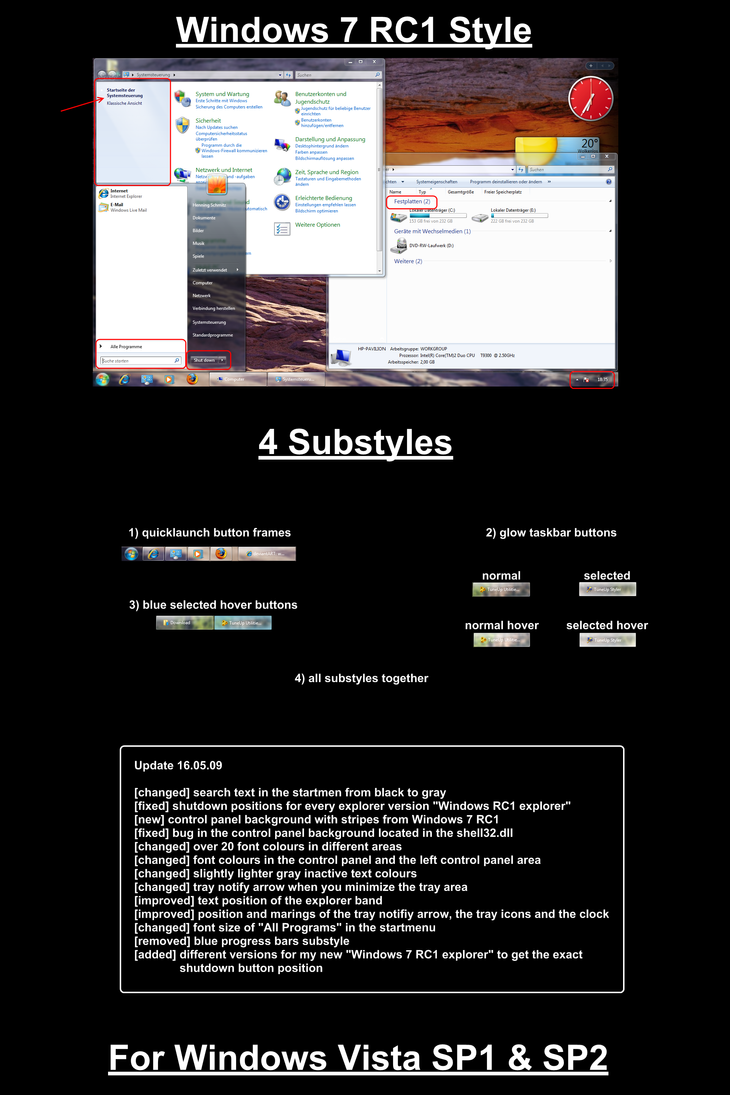 Windows 7 RC1 Style -UPDATE- by xantic21 on DeviantArt