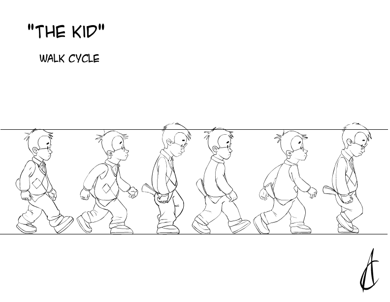 Walking Kid - WIP walk Cycle by Atrox-C on DeviantArt