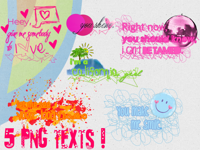 5 png texts. by asweetgiirl on DeviantArt