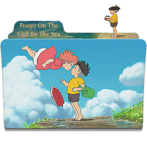 Ponyo On The Cliff By The Sea by codonkmt on DeviantArt