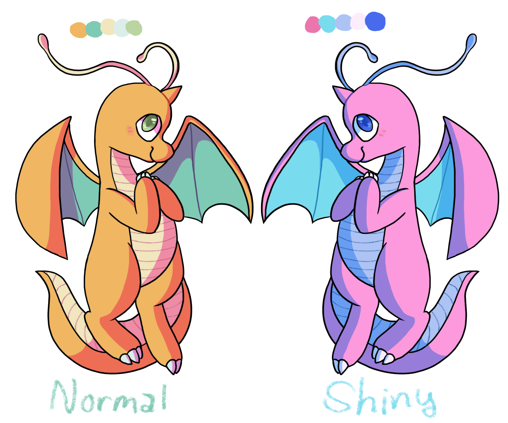 Shiny Dragonite by suoll on DeviantArt