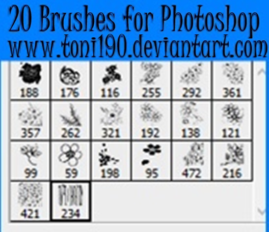 20 Brushes for Photoshop by toni190 on DeviantArt