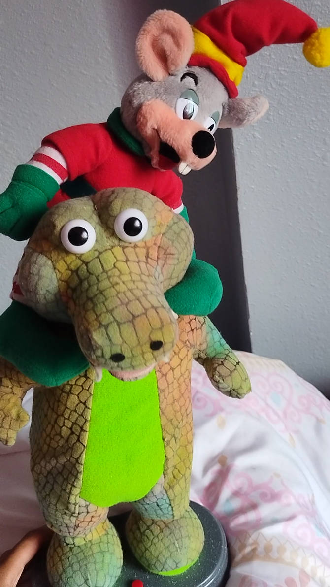 Gemmy Crocodile rock and Elf Chuck E by avengerchuck-erule34 on DeviantArt