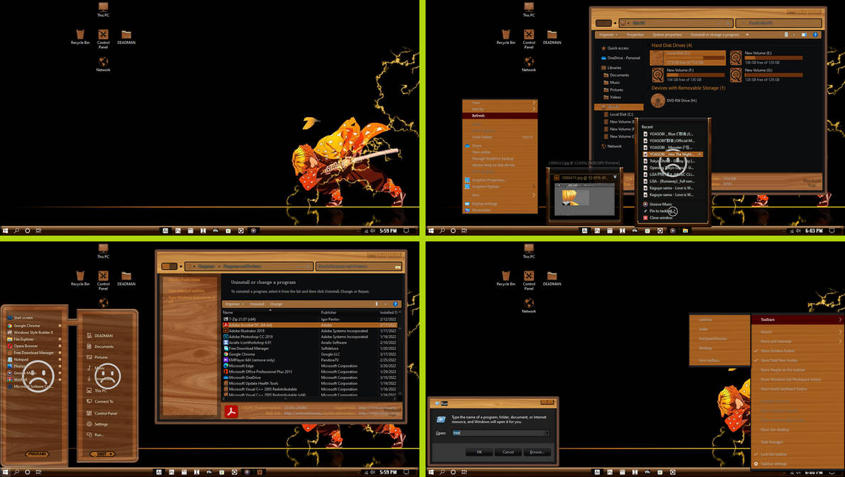 Theme Woodland_Saga_v2 for windows 10 1903+ by ArdentAA on DeviantArt