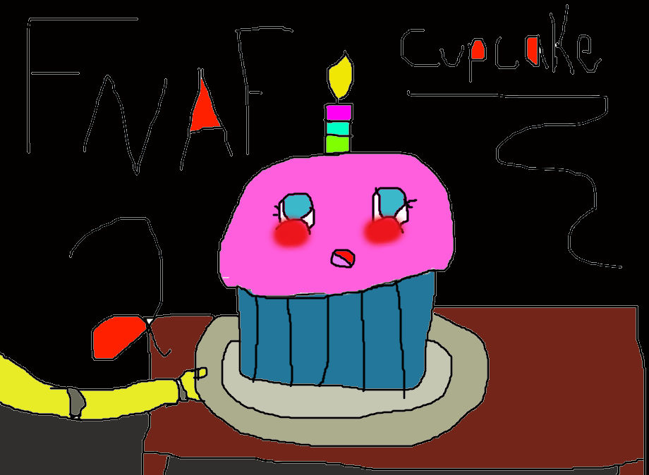 FNAF Cupcake(and Toy Chicas arm lol) by yayzzies2256 on DeviantArt