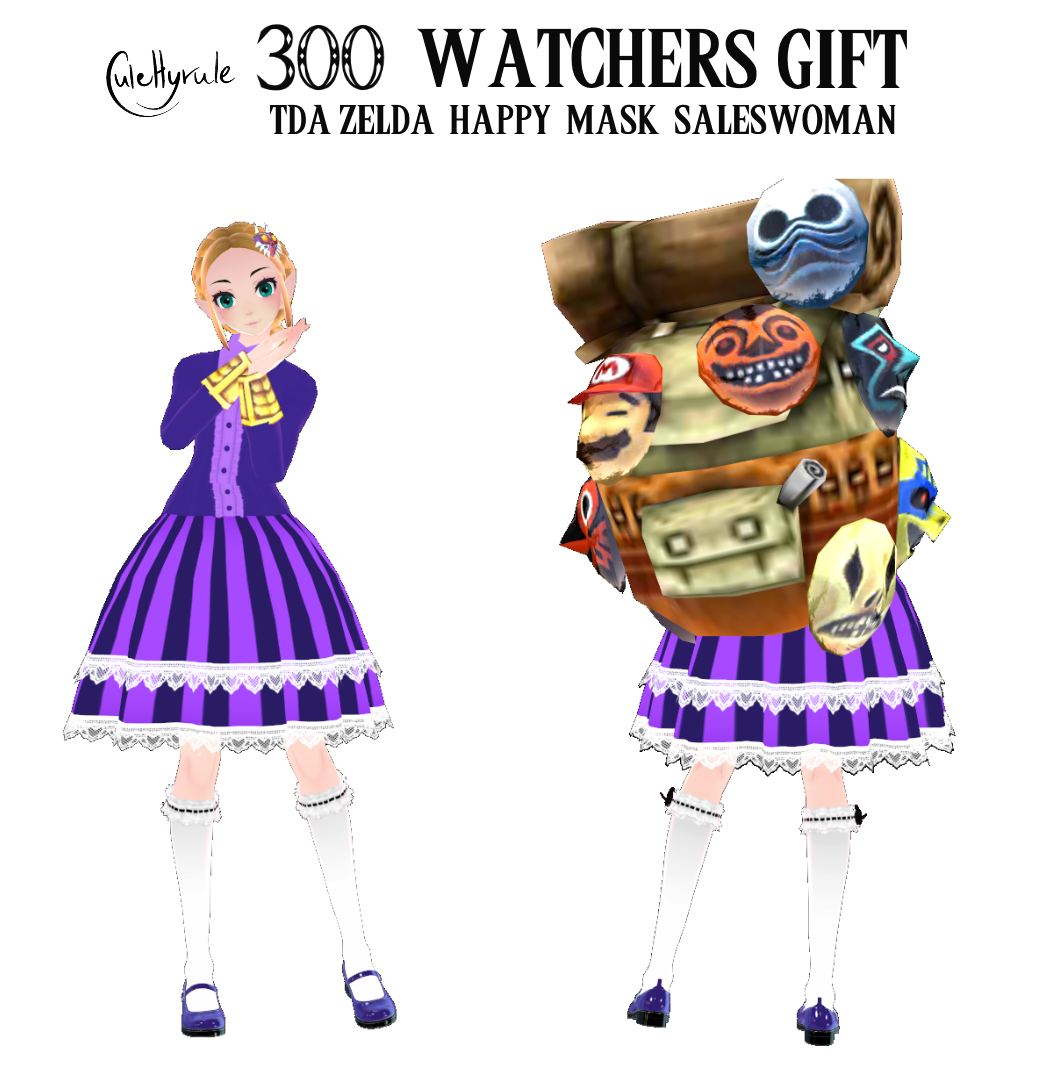 [MMD] TDA Zelda Happy Mask Saleswoman [DL] by JuleHyrule on DeviantArt