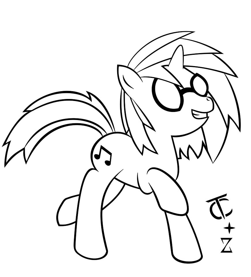 Vinyl Scratch Vector - Inkscape by Killfire-Sk on DeviantArt