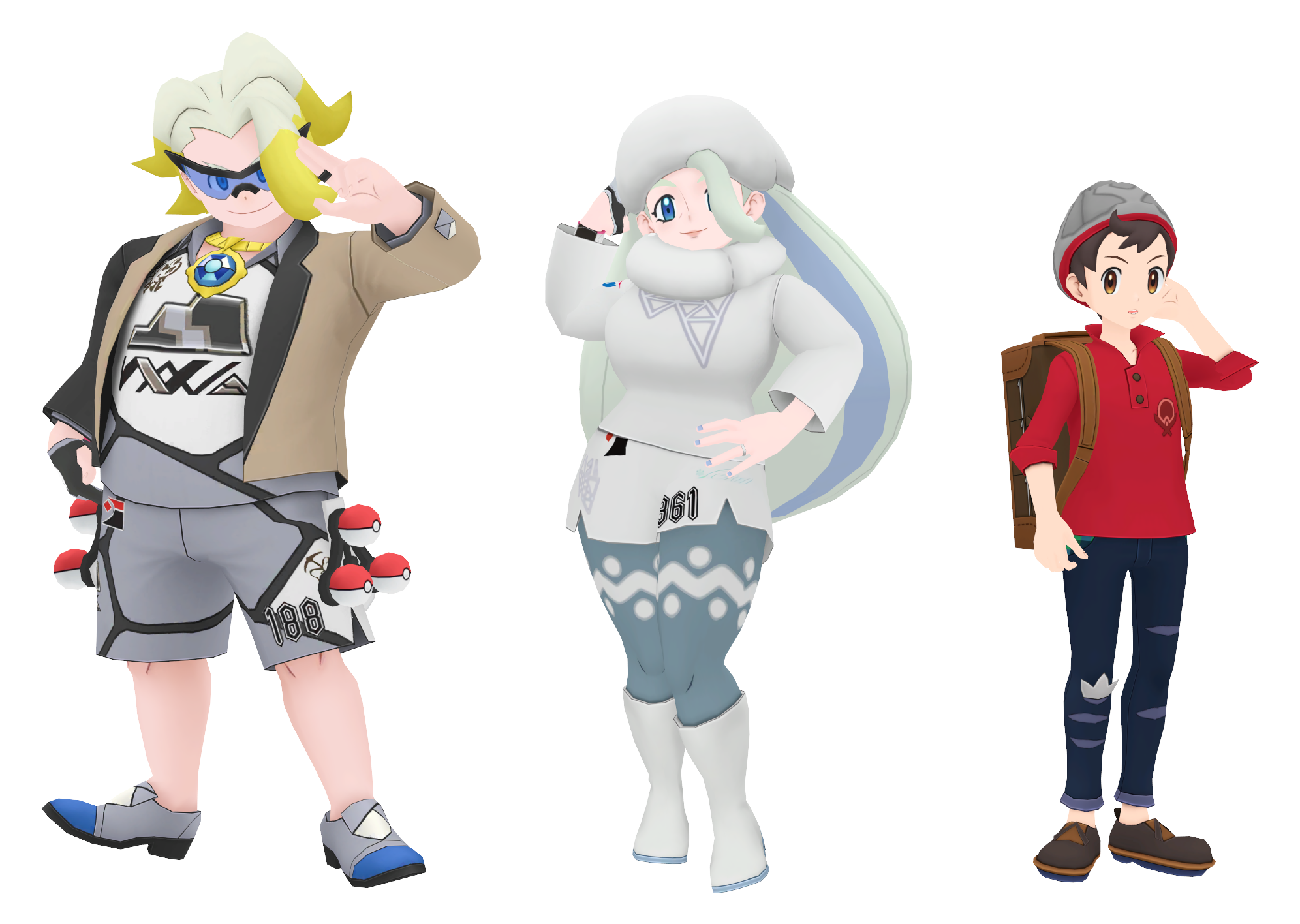 [PKMN MMD] Galar Pack by CheeZeeFry on DeviantArt
