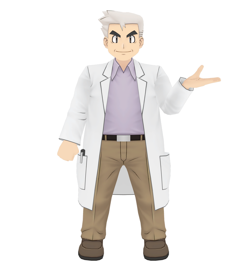 Prof. Oak dl by MikuMikuKnight on DeviantArt