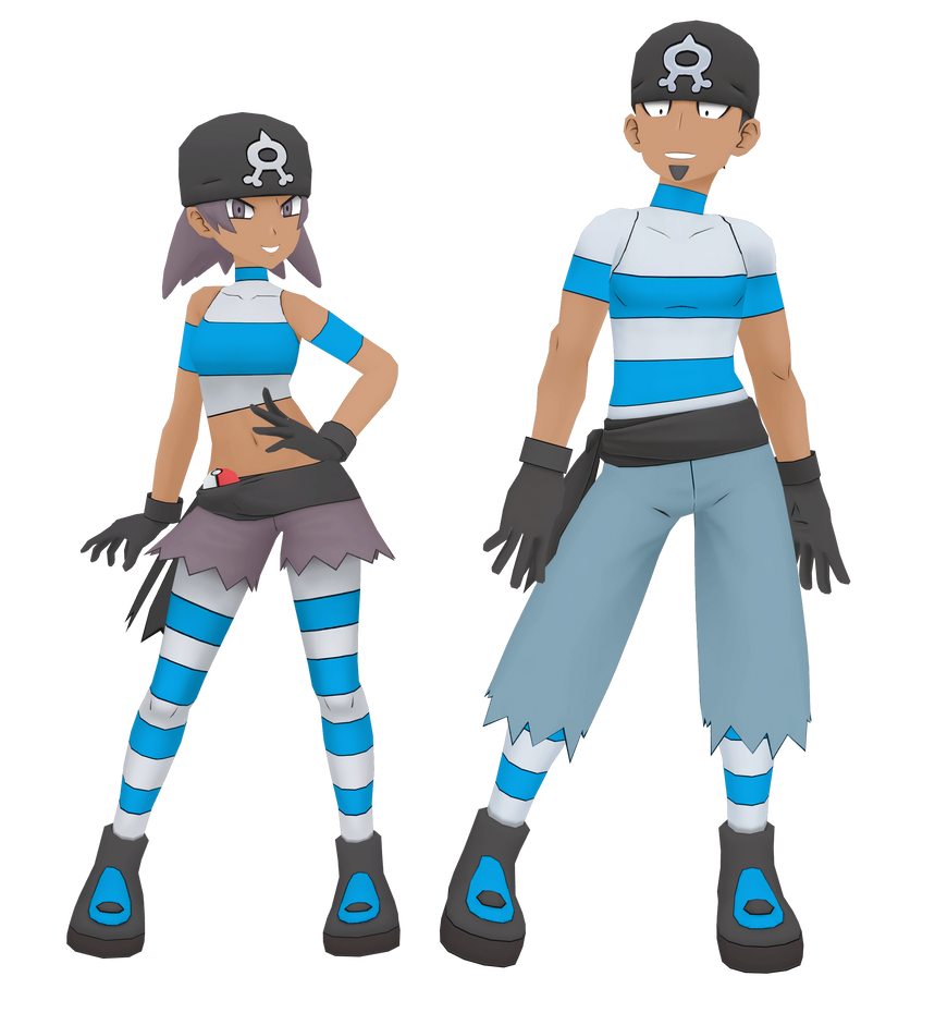 Team Aqua Grunts Dl By Mikumikuknight On Deviantart