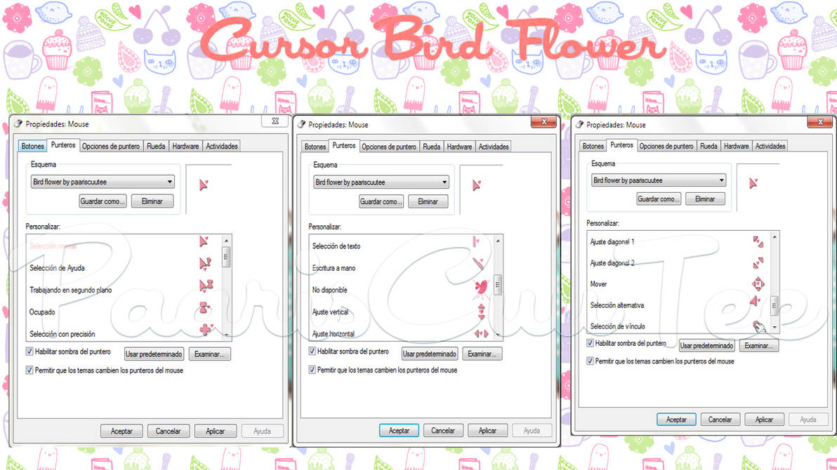 Cursor Bird Flower PaarisCuuTee by MonyySmile on DeviantArt