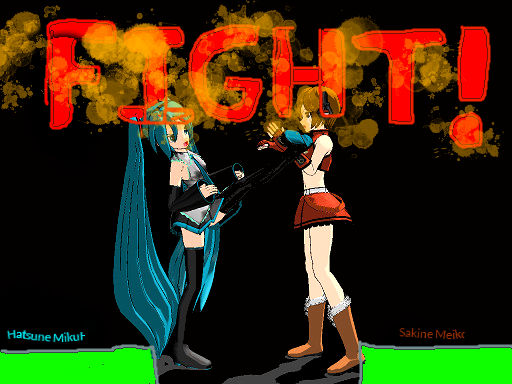 Cyber Miku vs Meiko (Edit) by FNACP on DeviantArt