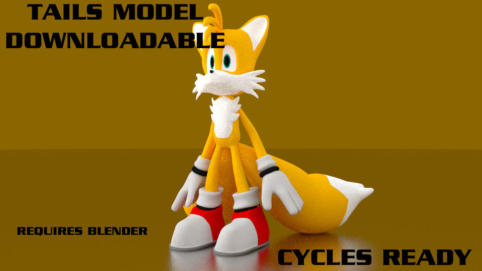 Tails 3D Model - Download by Adreos on DeviantArt