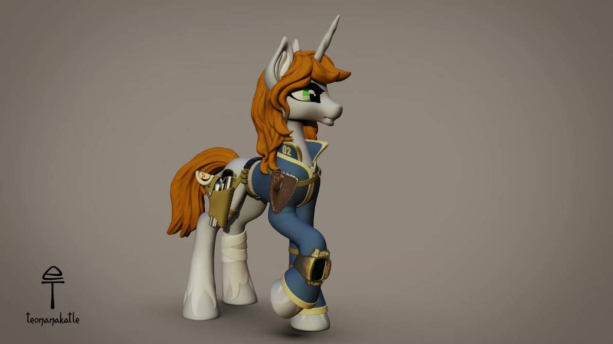 Littlepip [3D-model turntable video] by Teonanakatle on DeviantArt