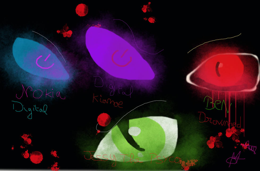 Creepy Eyes by Auracly on DeviantArt