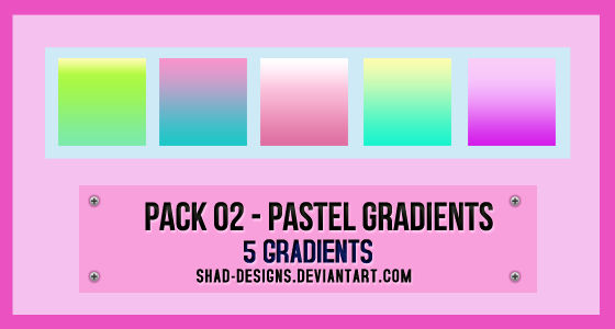 Pack 02 - Pastel Gradients by shad-designs by shad-designs on DeviantArt