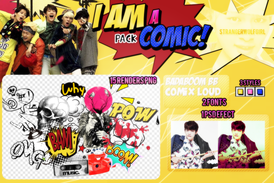 +I'M A COMIC {PACK} by StrangerWolfGirl on DeviantArt