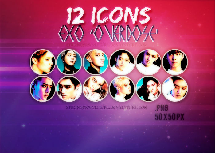 +EXO Overdose Icons Pack by StrangerWolfGirl on DeviantArt