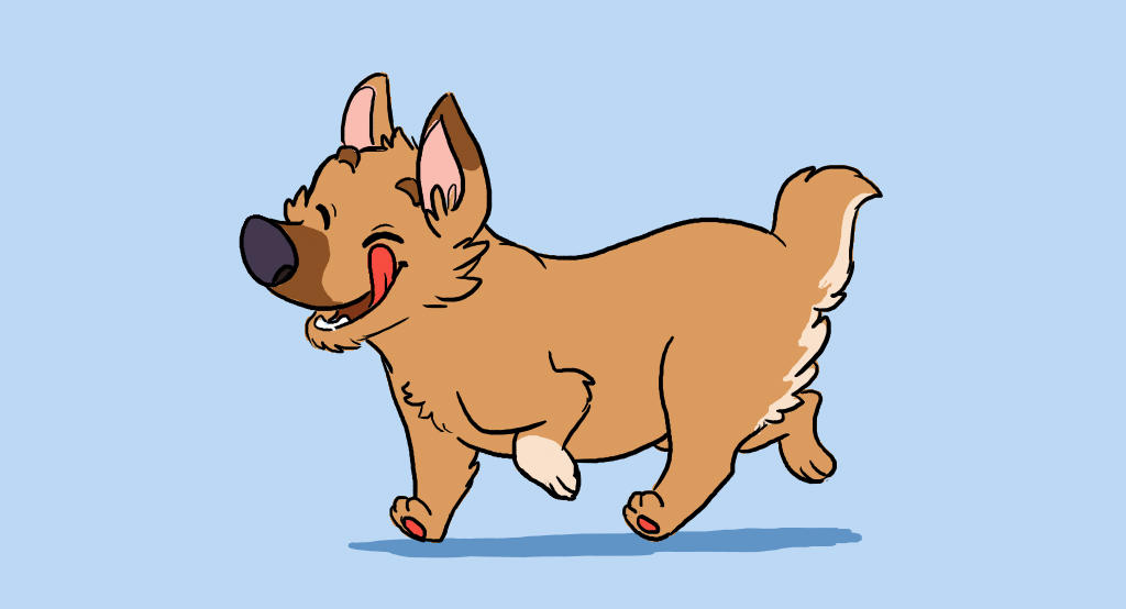 Corgi - animation by tanya-buka on DeviantArt