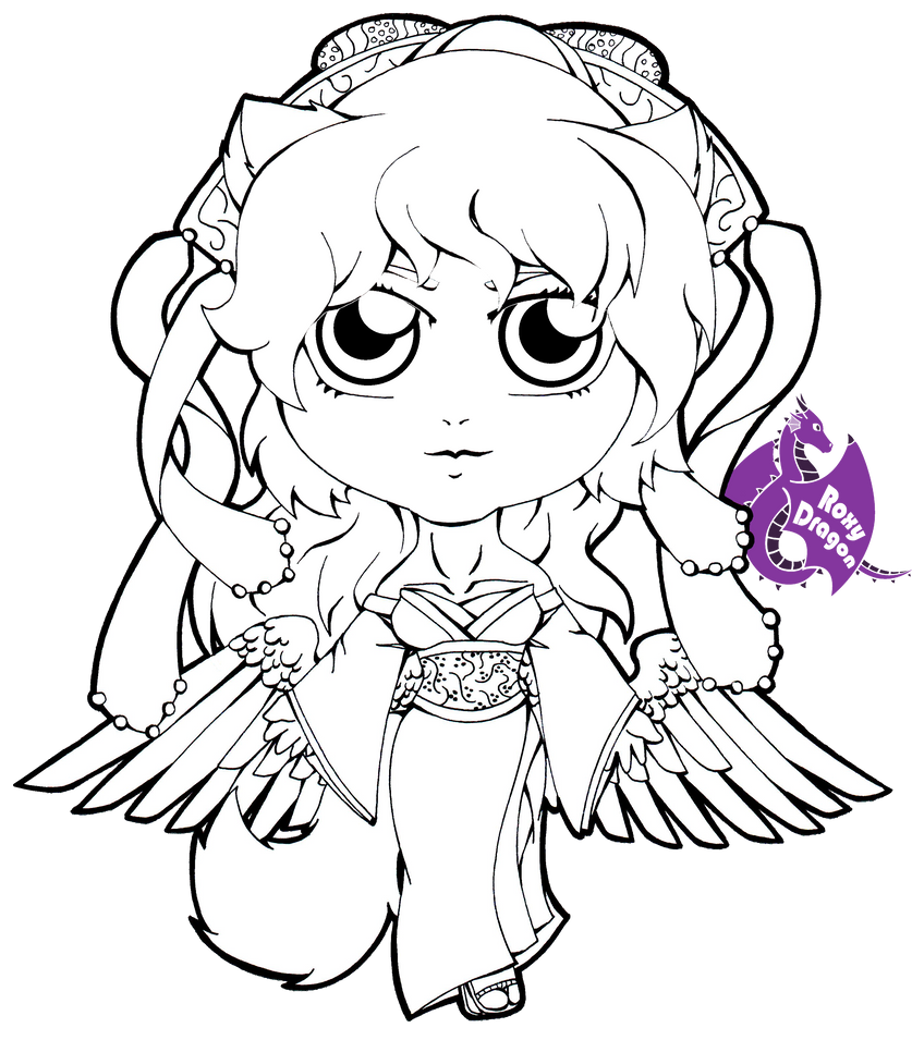 Chibi Asian style Griffician LineArt by 4got10memory on DeviantArt