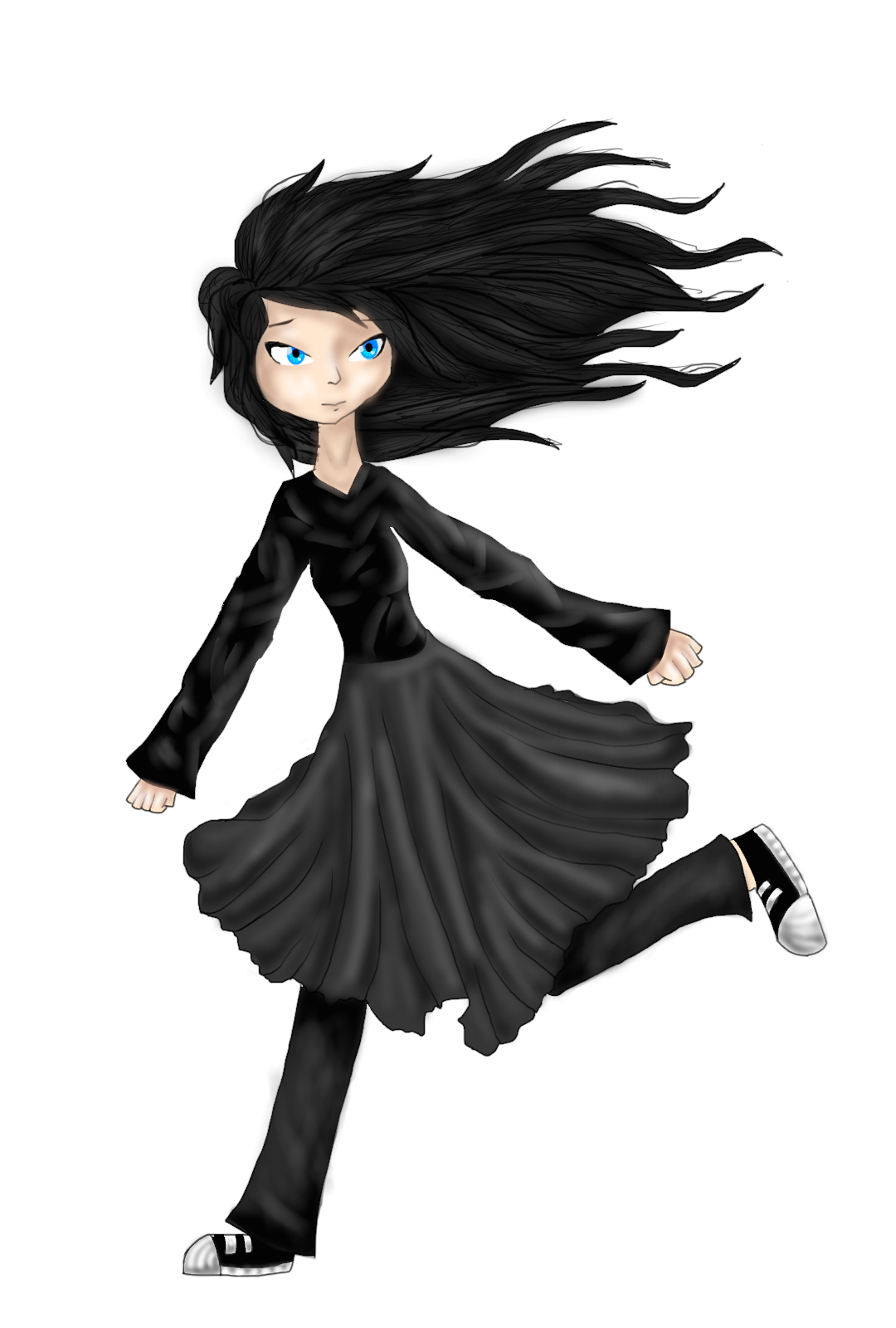 Close up on Shadow girl by ObsidianMidnight on DeviantArt