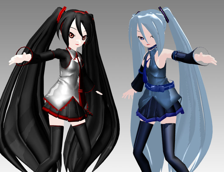 _MMD Newcomers_ Zatsu and Haga by xXHIMRXx on DeviantArt