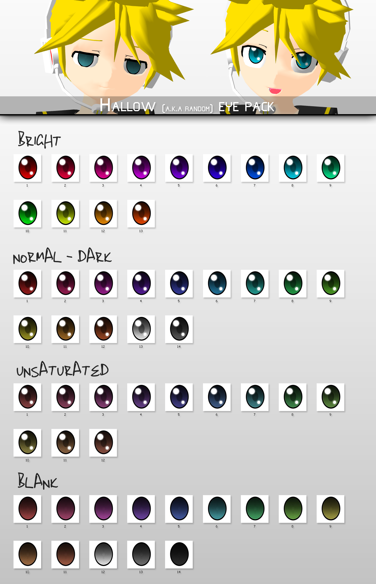 _MMD_ Hallow eye pack _DL_ by xXHIMRXx on DeviantArt