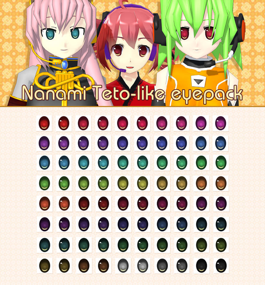 _MMD_ Nanami Teto-like eyepack _DL_ by xXHIMRXx on DeviantArt