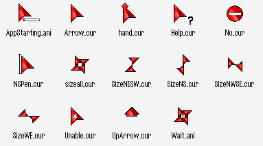 the red cursors by pcmag-gr on DeviantArt