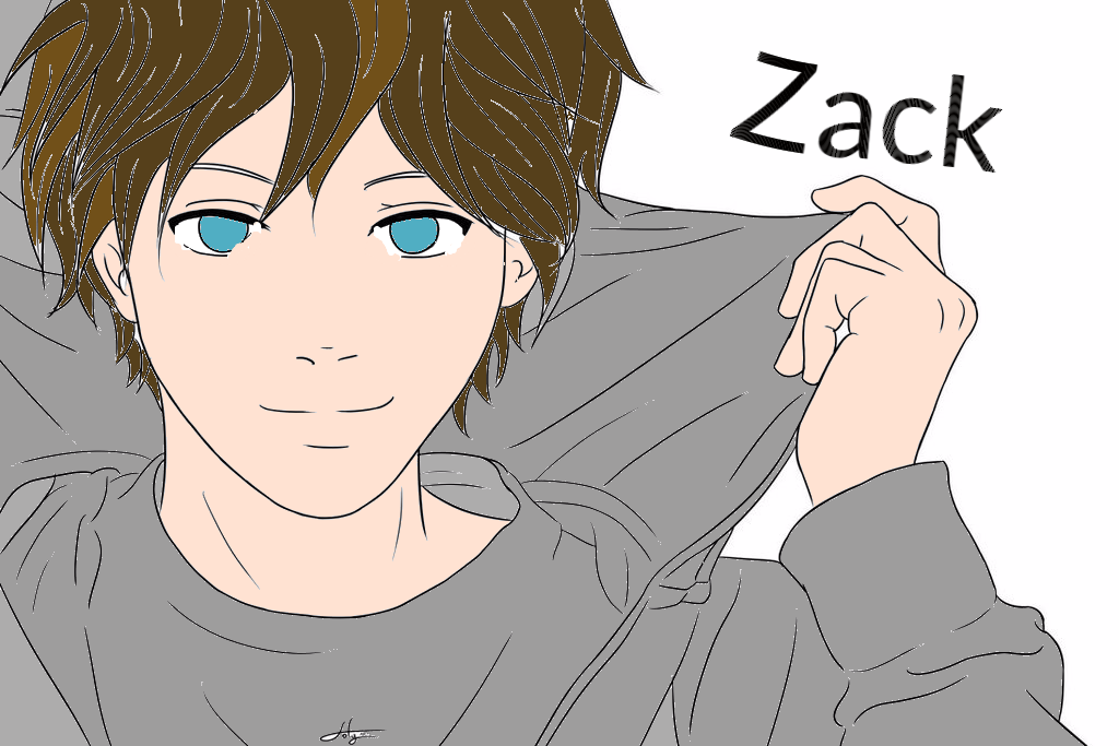 Zack- New OC (Lineart) by SnappyTheWolfy on DeviantArt