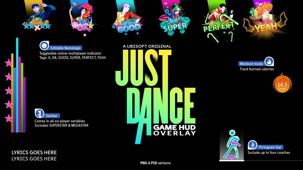 Just Dance 2023-2024 Edition - Game HUD Overlay by andreionline21 on ...
