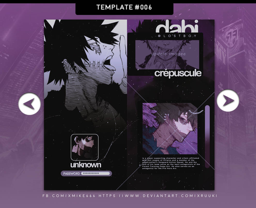 Template #006 by xRuuki on DeviantArt