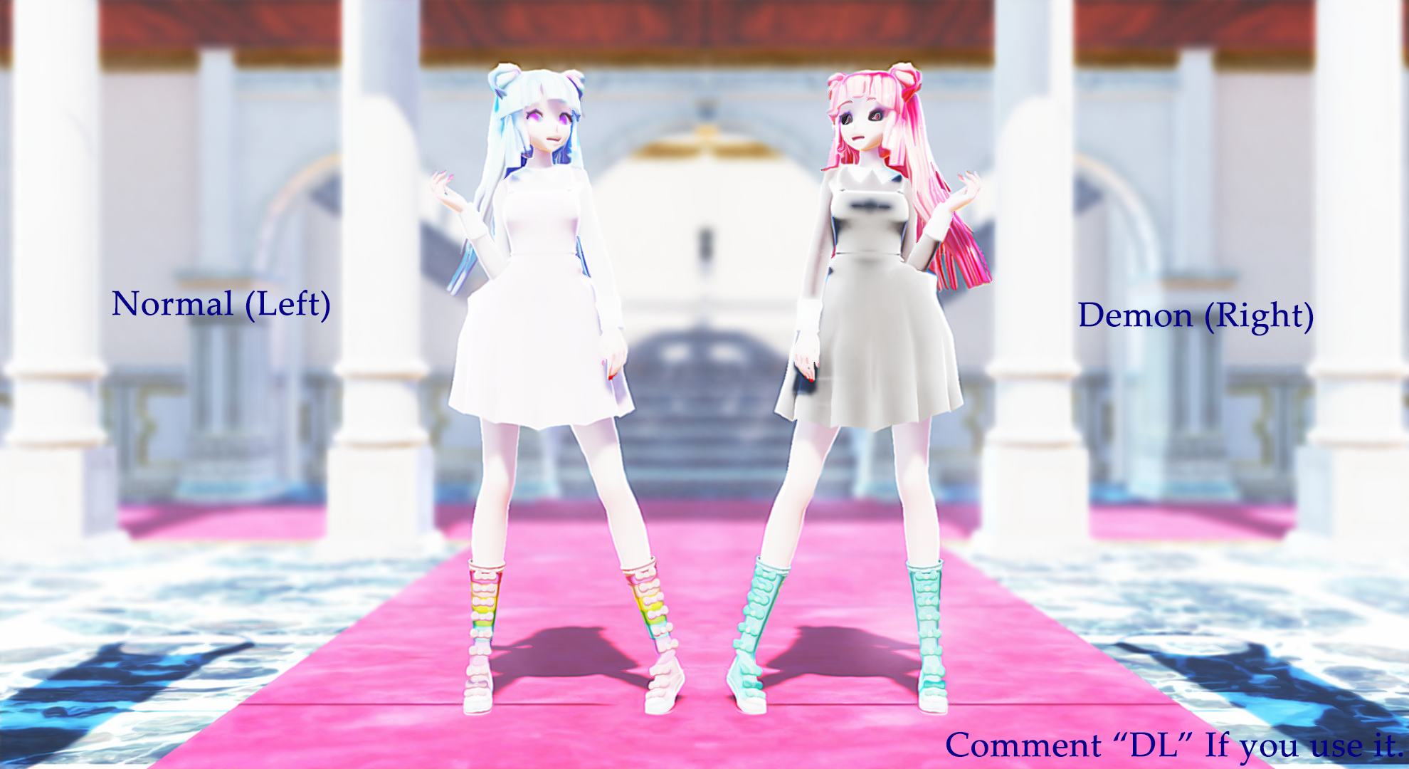 MMD - My Normal/Demon Self Model (DL) by marraluna245 on DeviantArt