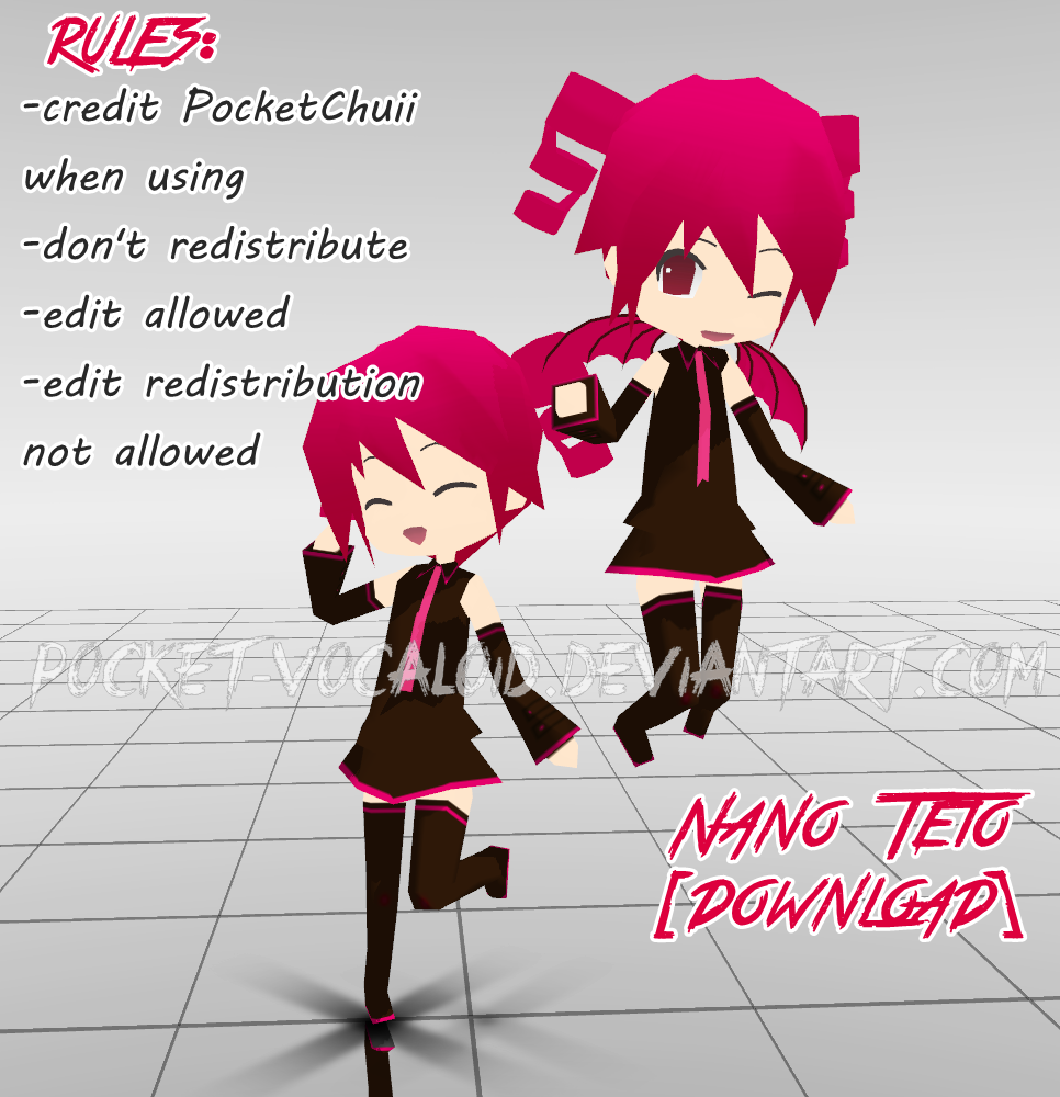 Mmd Teto Kasane Chibi By Miudaishidan On Deviantart