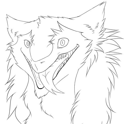 Free sergal face lineart by Sidgi on DeviantArt
