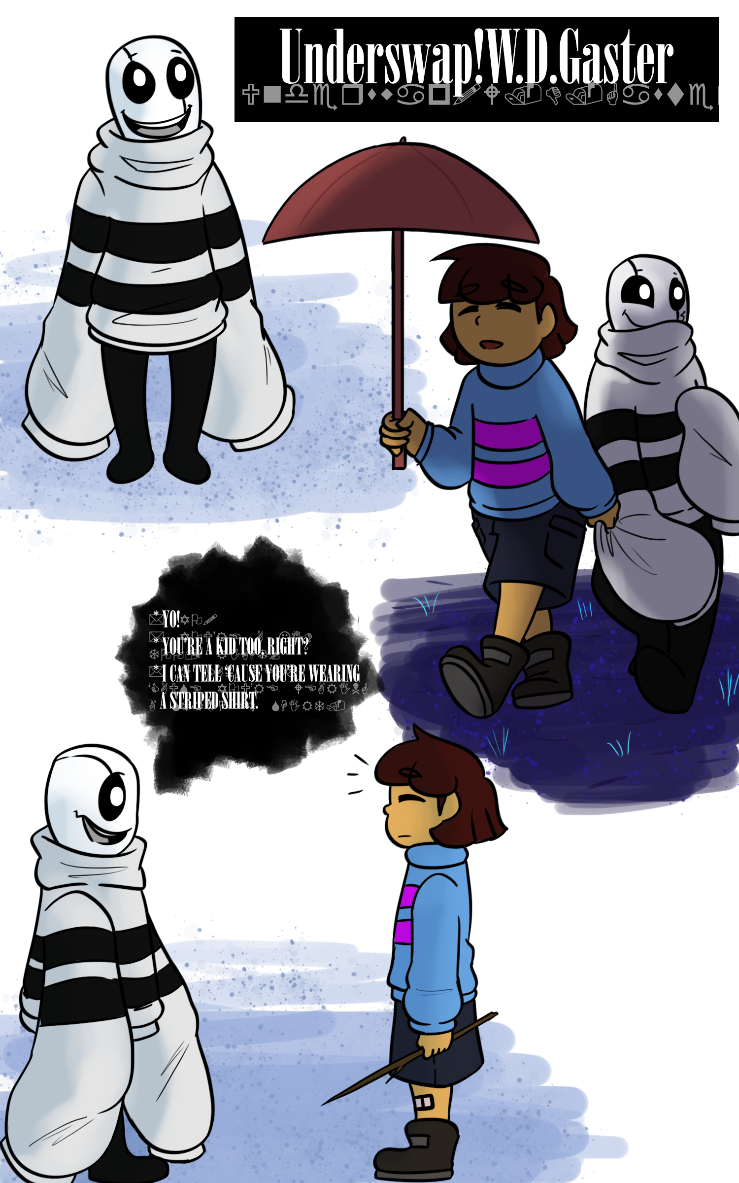 Underswap!W.D. Gaster by The-Noisemaker on DeviantArt