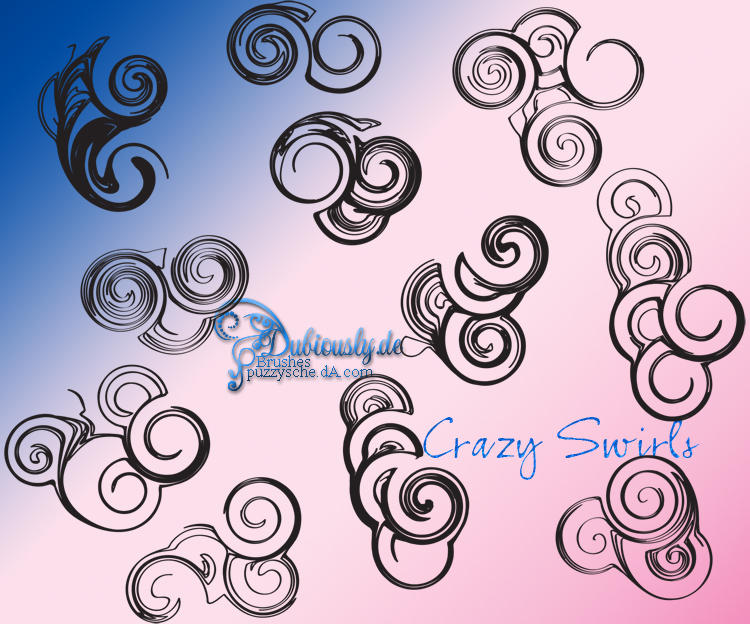 Crazy Swirls brushes by puzzysche on DeviantArt